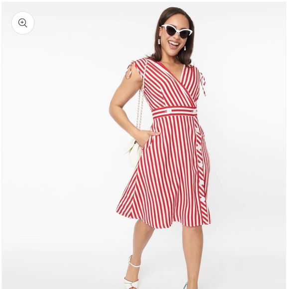 Voodoo Vixen | Dresses | Nwt Unique Vintage Voodoo Vixen Red White ...